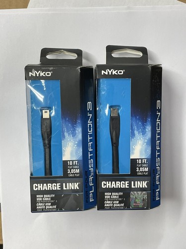 SEALED Nyko Charge Link High quality USB Cable for Playstation 3 - 10ft ...