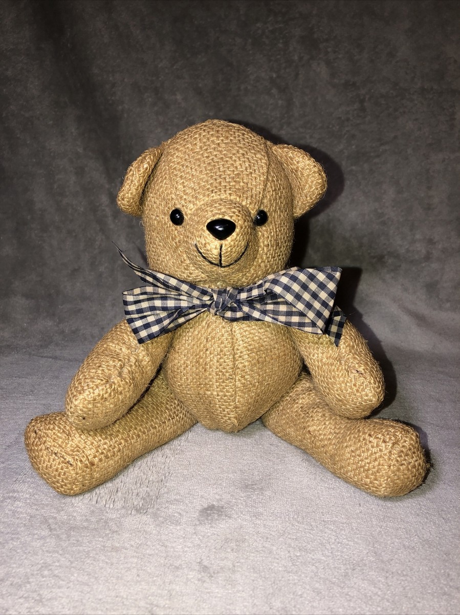 Burlap Teddy Bear Clip Art