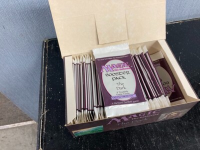 Magic the Gathering the Dark EMPTY Booster Box and empty wrappers | eBay