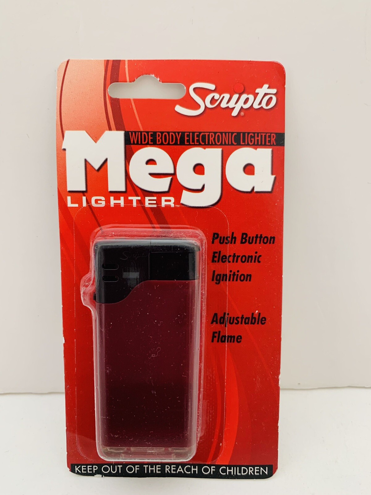 Scripto Wide Body Electronic Mega Lighter w/ Adjustable Flame *Lavender ...
