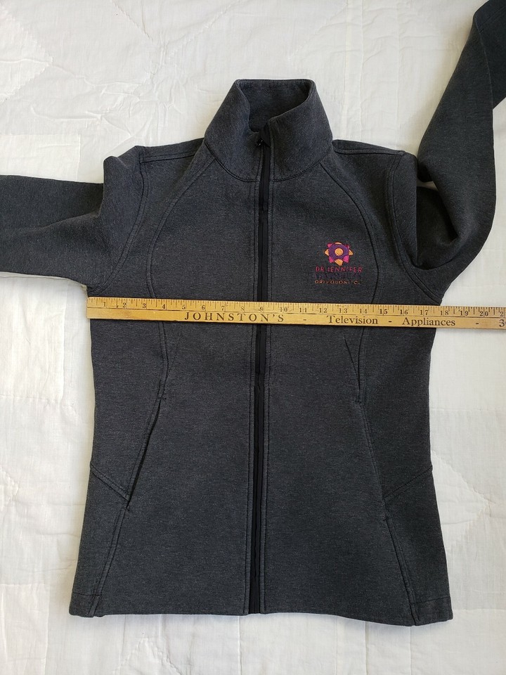 EUC Lululemon Insculpt Jacket Full Zip Womens Size 8 Heathered Black ...