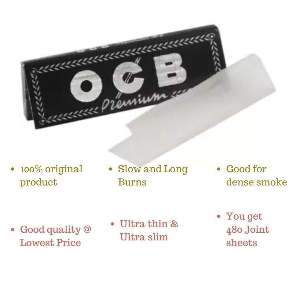 OCB Slim King Size Premium Rolling Papers Pack 50 Booklets-1 BOX | eBay