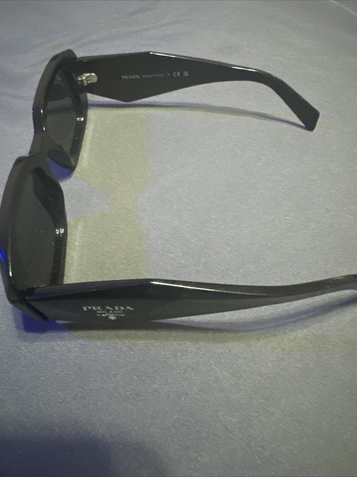 PRADA PR 27ZS Men's Irregular Sunglasses - Black/Gray (PR 27ZS 16K08Z ...