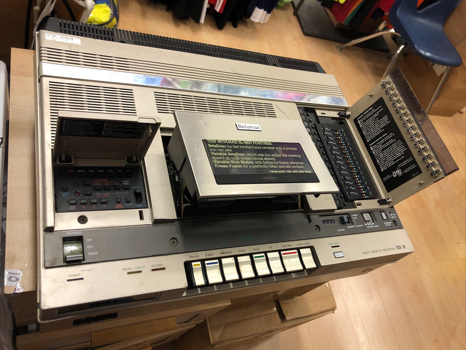 Sony Sl-5800 Betamax Commander Video Cassette Tape Recorder for sale ...