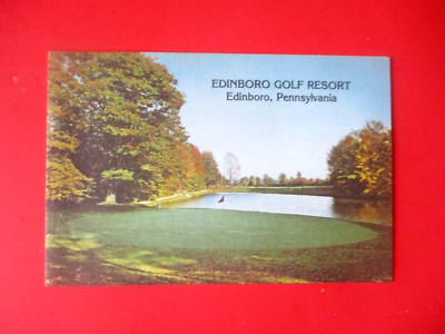 vtg - Golf Scorecard - EDINBORO GOLF RESORT - Course gc - PA | eBay
