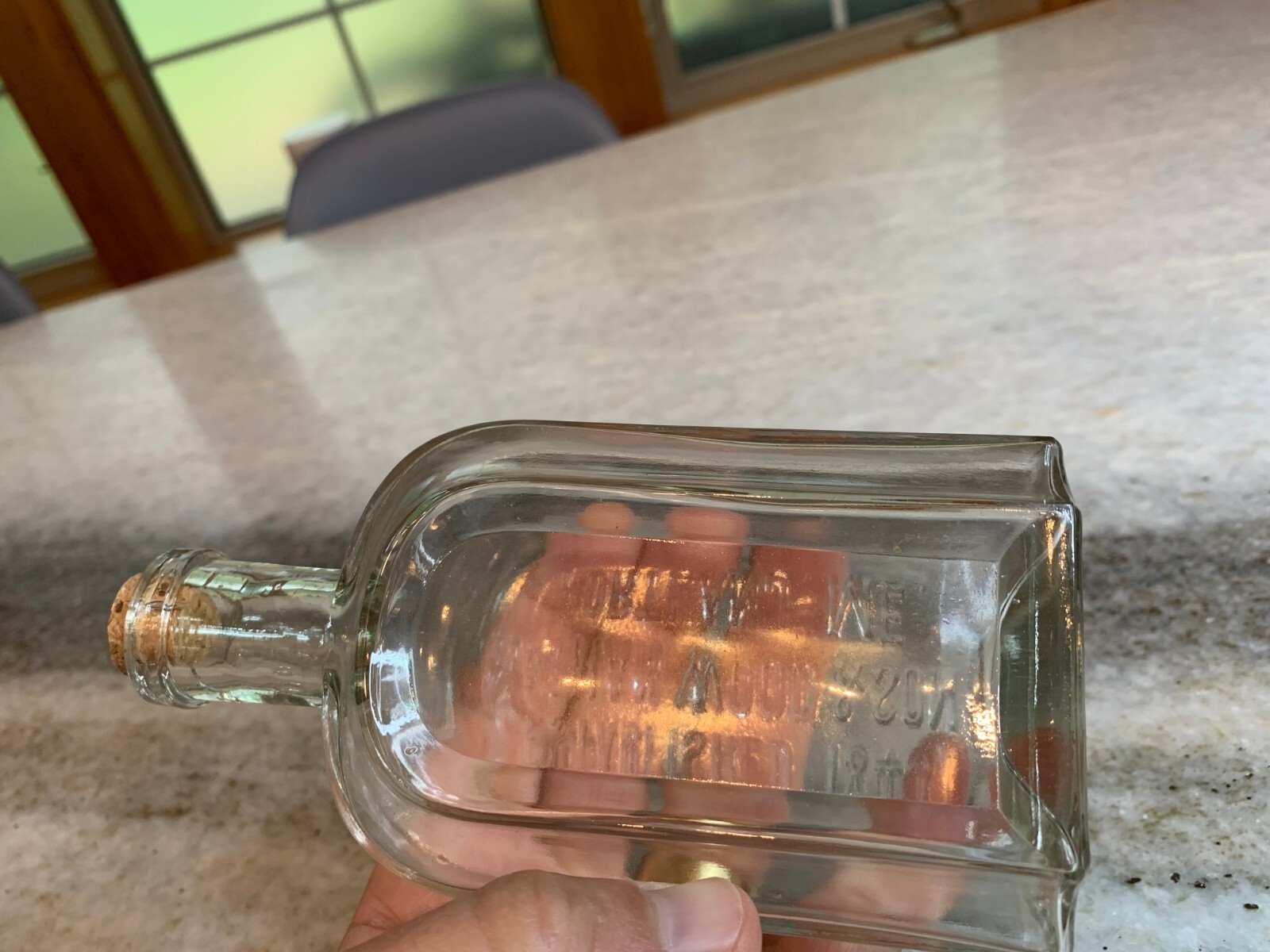 RARE: Antique NATHAN WOOD & SON Glass Bottle PORTLAND, MAINE Embossed ...