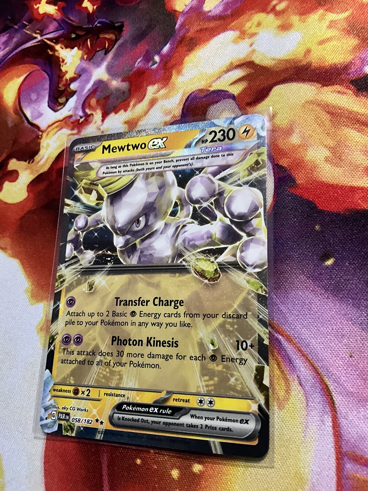 Pokémon TCG Mewtwo ex Paradox Rift 058/182 Holo Double Rare | eBay