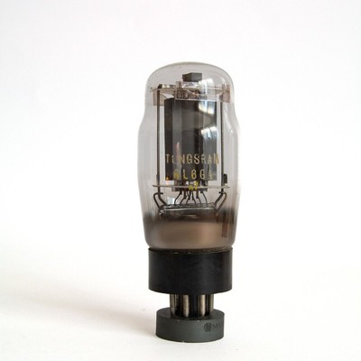 Matched Pair. Tungsram 6L6GA 6L6 Black Welded Plate Double Pan Getter ...
