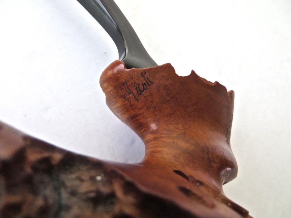 Signed Micoli & Ace 72 Briar Pipe Freeform Pipe Part of Estate ...