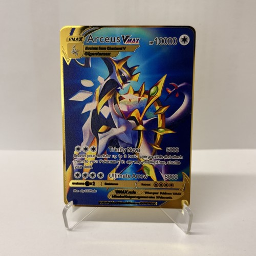 Arceus VMAX Gold Metal Pokémon Card-Collectible Gift Display！ | eBay