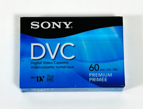 SONY Mini DV Digital Video Cassette Tapes DVC 60 min Premium NEW SEALED ...
