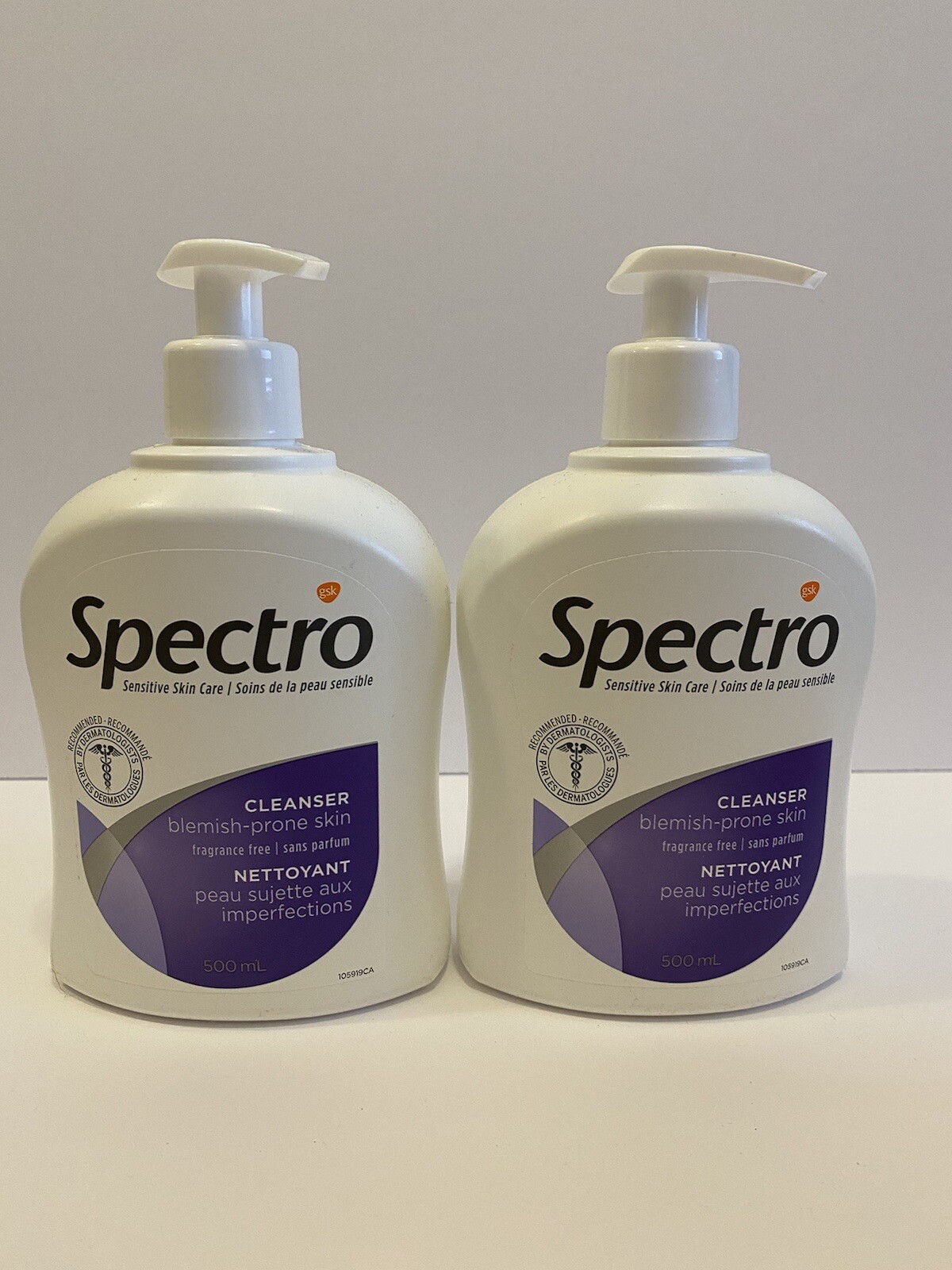 2 X LARGE Spectro Jel Cleanser for Blemish-Prone Skin 500ml Sensitive ...