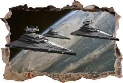 STAR WARS Star Destroyer Smashed Wall Decal Removable Wall Sticker Art ...