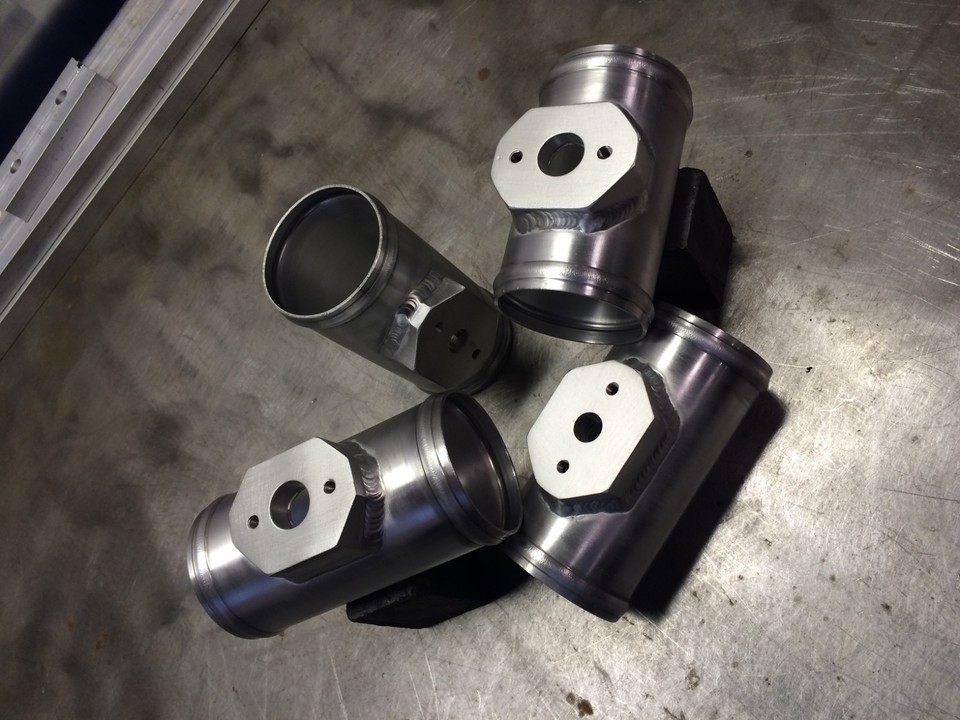 MAP & Water Meth Sensor Mounting Boss Flange Aluminium 1/8NPT Methanol ...