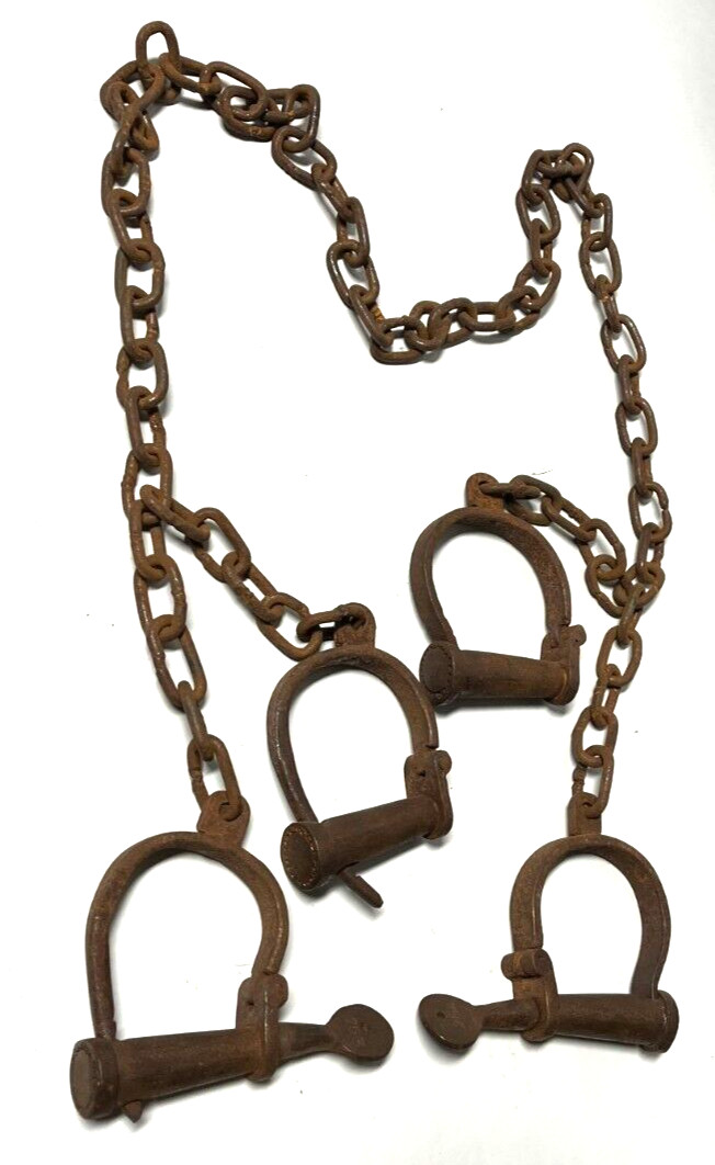 ALCATRAZ chains & shackles ISLAND PRISON arm and leg … - Gem