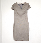 Banana Republic Factory Split Neck Sheath Dress NWT Size 2 Flax Beige ...