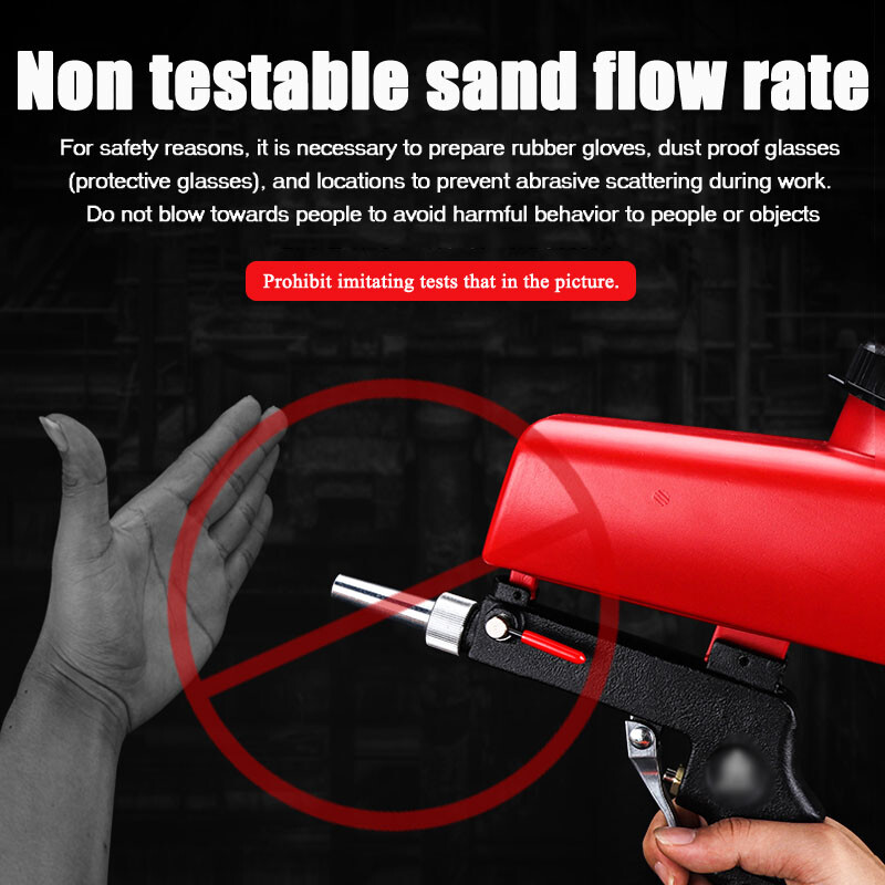 Portable Air Sandblasting Gun Shot Blast Tool Pneumatic Hand Held Sand ...