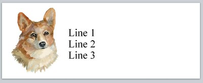 Personalized Address Labels Corgi Dog (P 868) | eBay