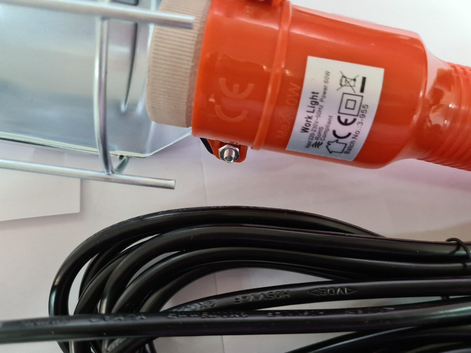 Inspection Lamp 240v Mains Light With Hanging Hook - 5m Lead - Camping ...