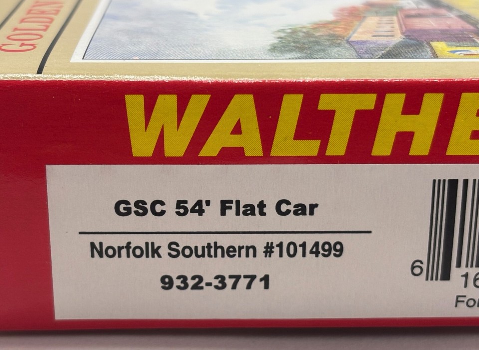 Walthers HO NS Norfolk Southern 54' GSC Flat Car Kit #101499. 9932-3771 ...