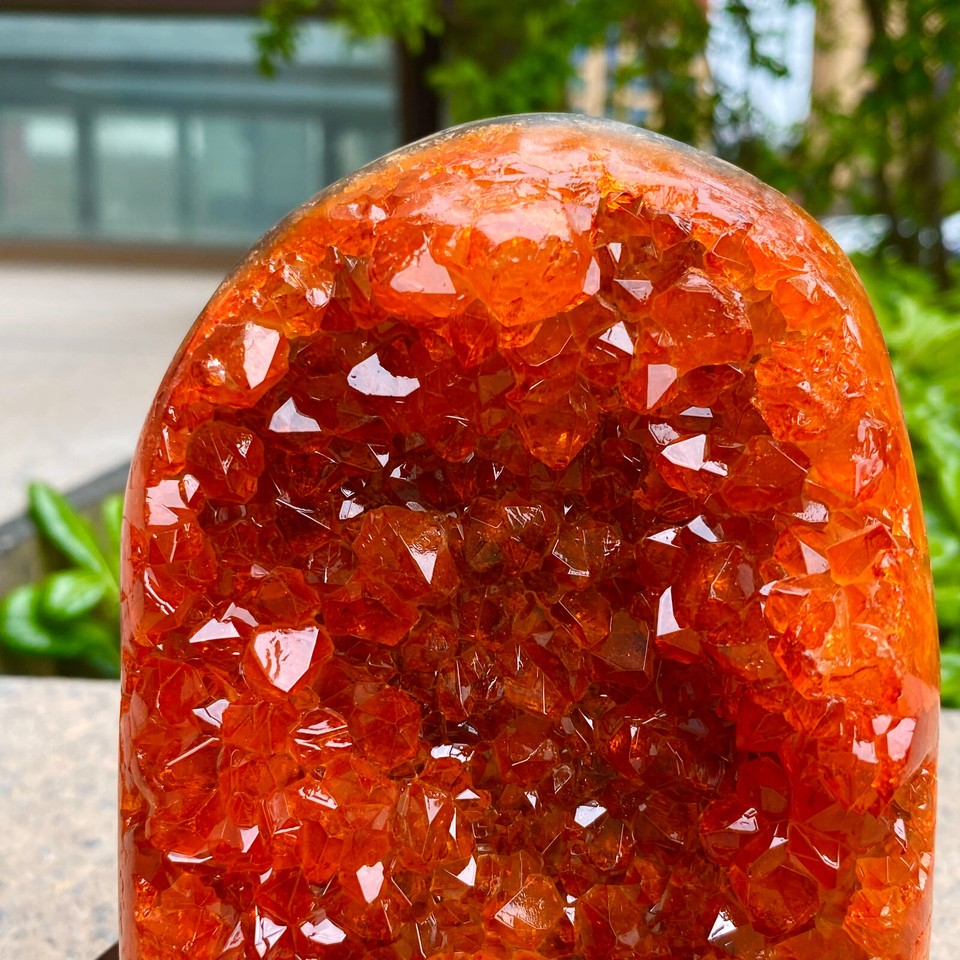 3.78LB Natural Citrine Geode Crystal Cluster Quartz Mineral Specimen ...
