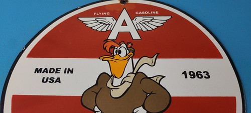 Vintage Flying A Gasoline Sign - Porcelain Service Aviation Pilot Gas ...