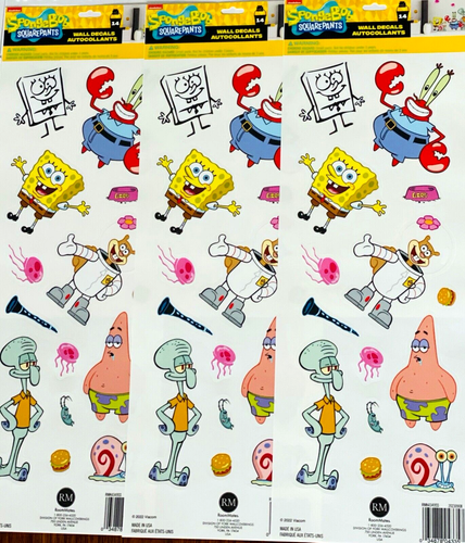 Spongebob Squarepants Patrick Sandy Wall Stickers Decals Peel Stick Ups ...