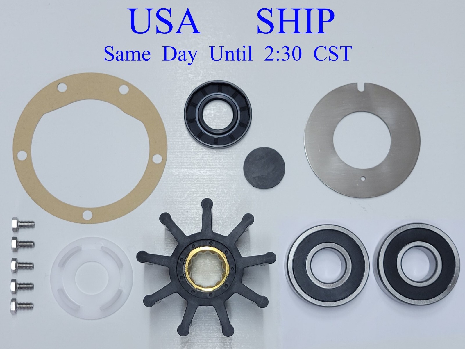 Raw Sea Water Pump Repair Kit Volvo Penta TAMD40A TAMD40B AQAD40A ...