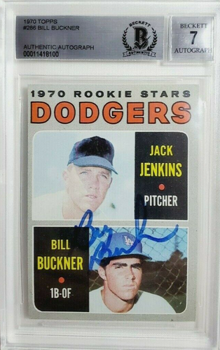 1970 Topps #286 Bill Buckner Signed Rookie Card Autograph RC BGS BAS 7 ...