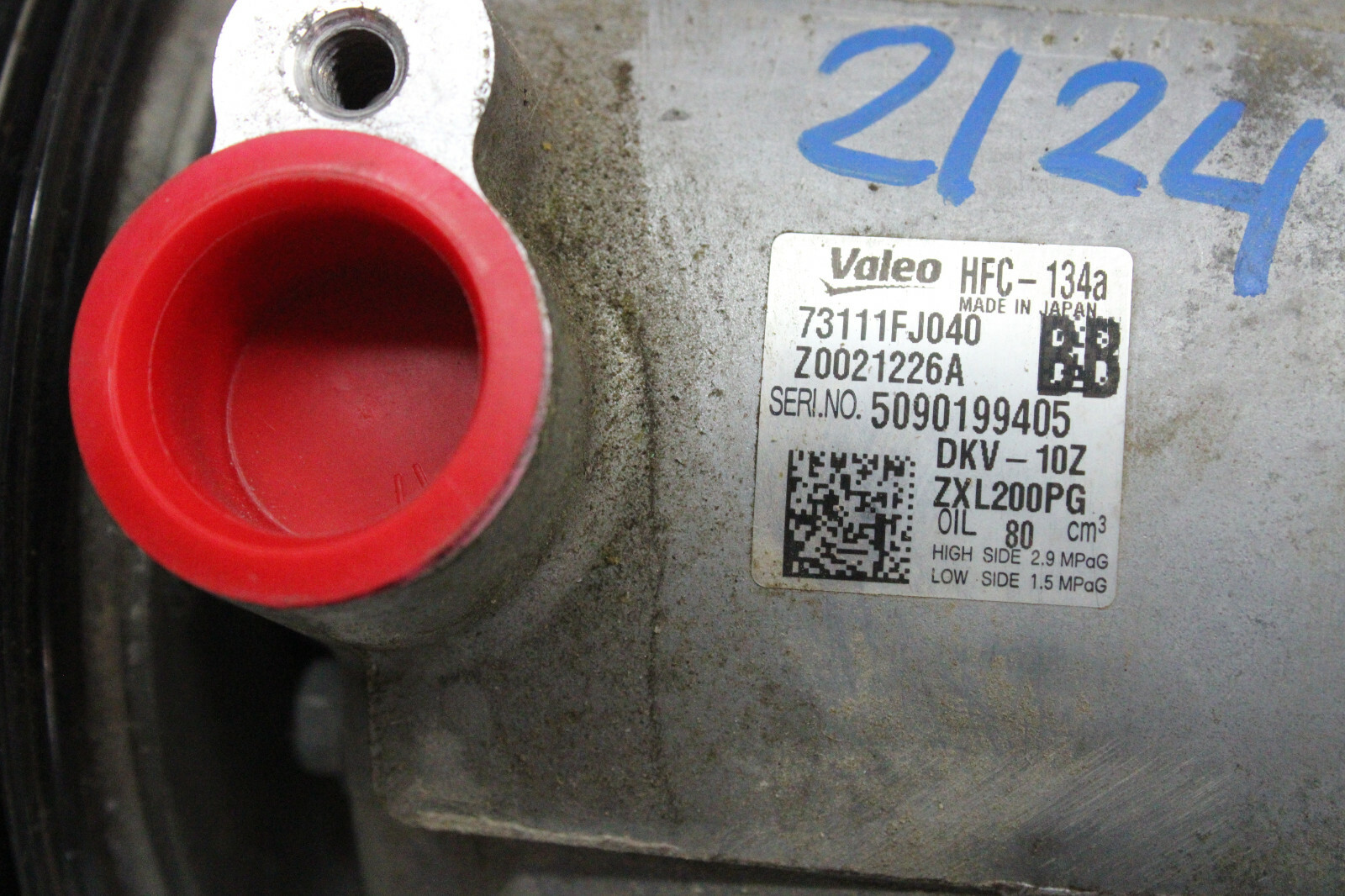 14 SUBARU FORESTER CROSSTREK AIR COMPRESSOR 73111 FJ040 OEM 14 15 16 17 ...