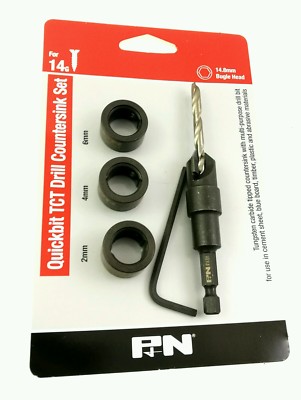 COUNTERSINK SET 14g screw QUICKBIT TCT DRILL P&N Trade Quality Tools special | eBay