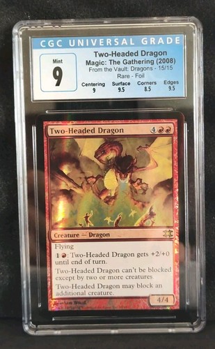 2008 Magic The Gathering From the Vault Dragons #15 Two Headed Dragon Foil CGC 9 | eBay