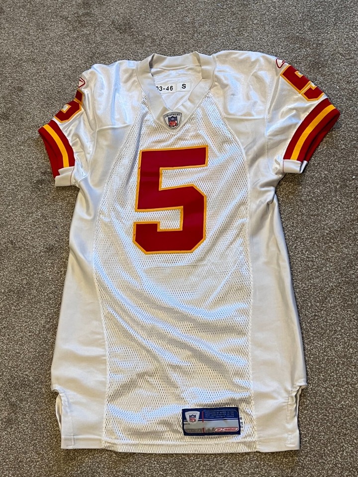 KANSAS CITY CHIEFS GAME USED ? ISSUED FOOTBALL JERSEY STEVE CHEEK ...