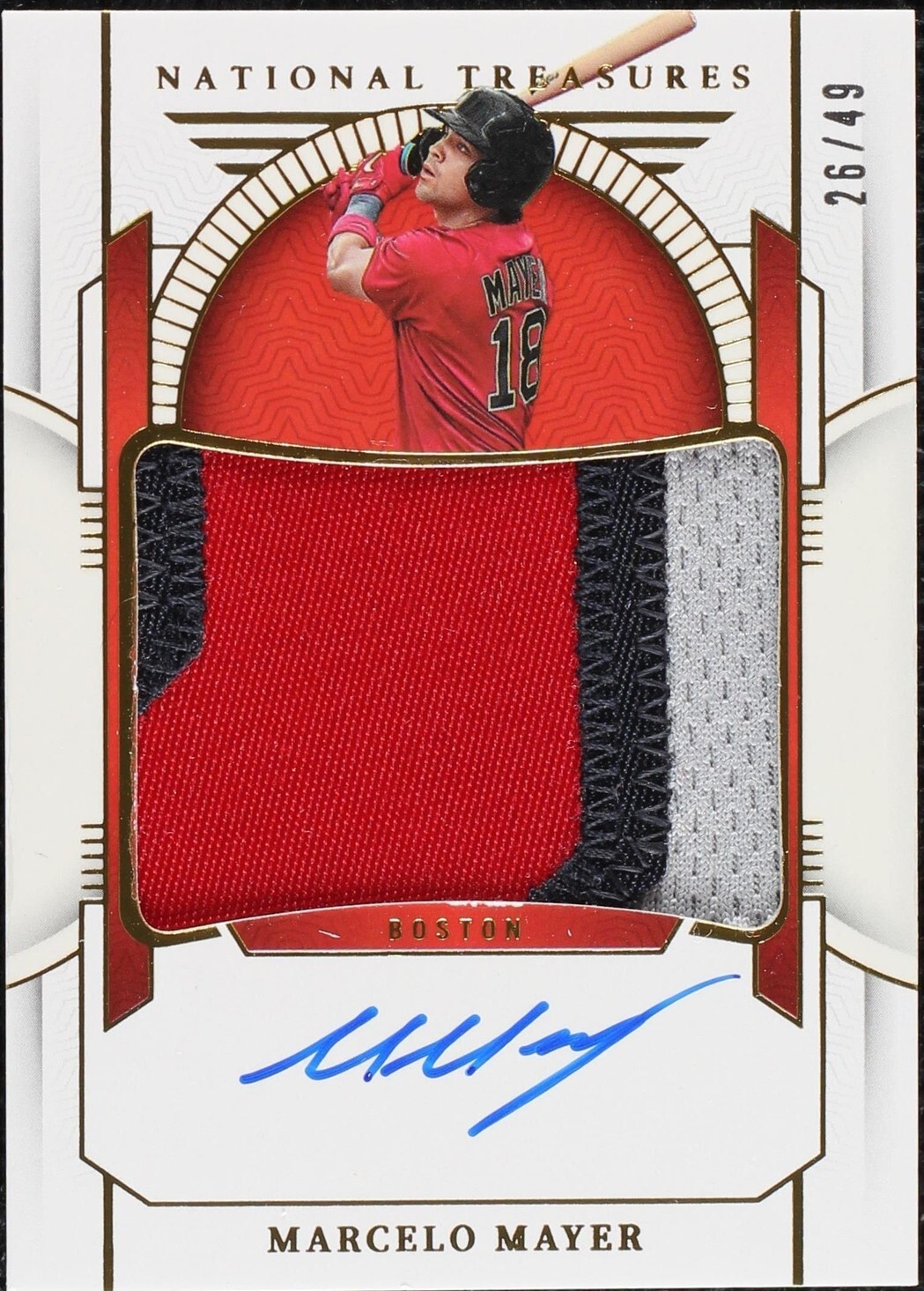 2024 Panini National Treasures - Prospect Material Signatures Marcelo ...