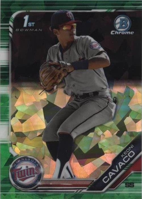 2019 Bowman Chrome Draft Sapphire Edition - Keoni Cavaco #BDC-65 Green ...