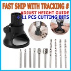 For Dremel Rotary Multi Tool Cutting Guide HSS Router Drill Bits Kit ...
