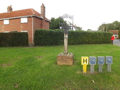 Photo 6x4 Carleton Rode Village sign Flaxlands On Flaxlands Road at the ...