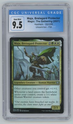 Maja, Bretagard Protector 2021 MTG Magic Kaldheim Uncommon Foil CGC 9.5 ...