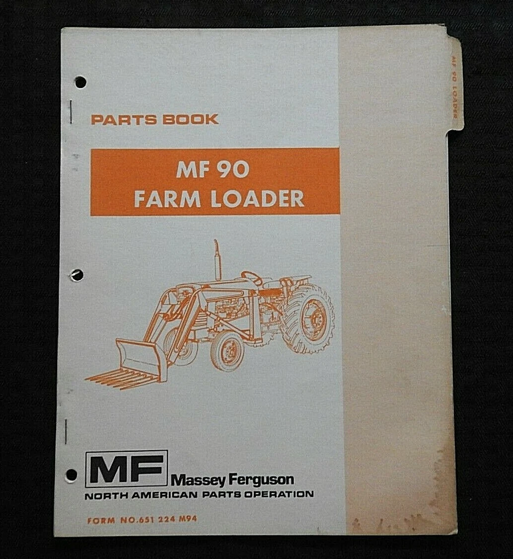 MASSEY FERGUSON 95 Loader Parts Manual Catalog Book, 42% OFF