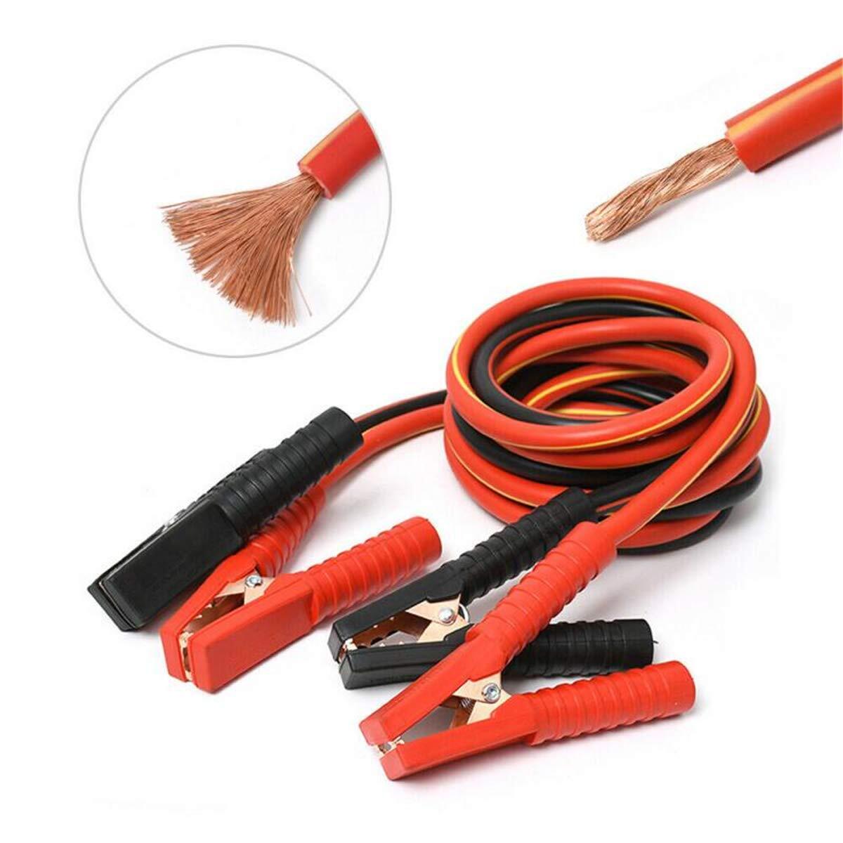 2 Sets 20Ft Auto Jumper Cables 1 Gauge 3000AMP Automotive Booster ...