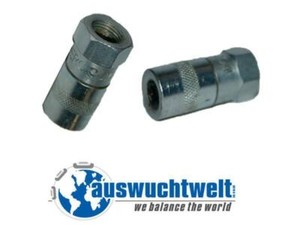 Schiebekupplung Schmiernippel Mündstück Adapter Flachschmiernippel 10 ...