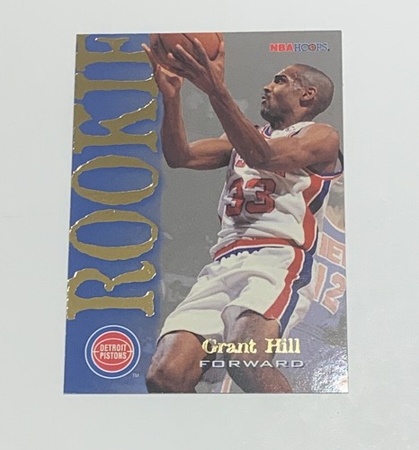 1994-95 NBA HOOPS GRANT HILL ROOKIE CARD #322 - DETROIT PISTONS | eBay