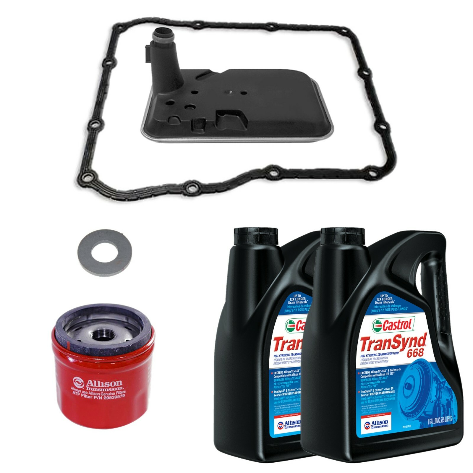 ACDelco Allison 1000 Transmission Service Kit & Transynd 668 Fluid For ...