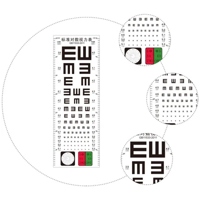 1 Sheet Vision Eye Chart Visual Eye Exam | Grelly USA