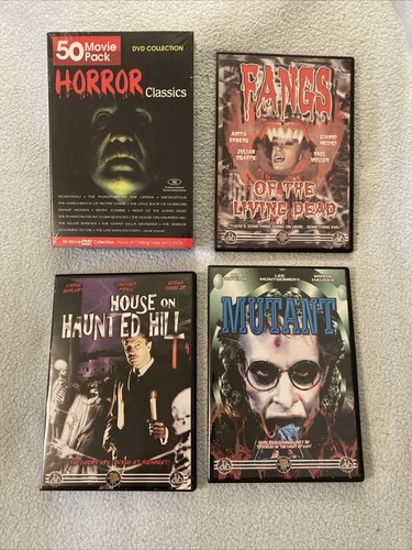 Horror Classics 50 Movie Pack 2005 DVD 12-Disc Set Brand New Sealed + 3 ...