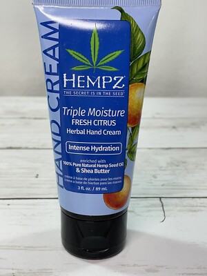 HEMPZ Triple Moisture Fresh Citrus Herbal Hand Cream - 3.4 oz - NEW | eBay