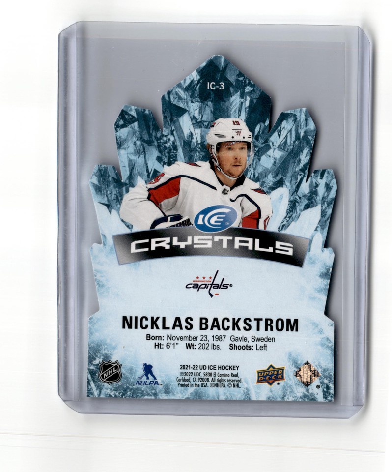 Nicklas Backstrom 2021-22 Upper Deck Ice Ice Crystals #IC-3 | eBay