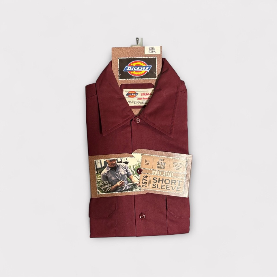 dickies mens personalized custom patch embroidered work uniform shirt ...
