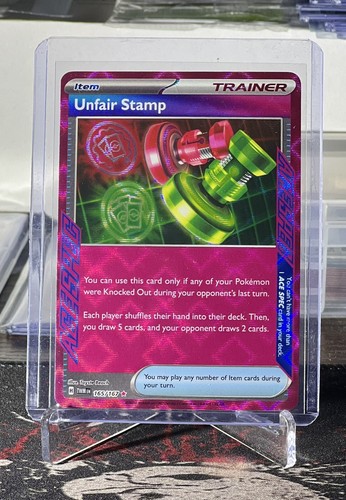 Unfair Stamp 165/167 Twilight Masquerade ACE SPEC Rare NM/M Pokemon TCG ...