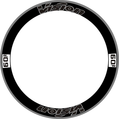 vision 45sl 60sl CARBON WHEEL RIM DECALS STICKERS FOR DISC Brake ...